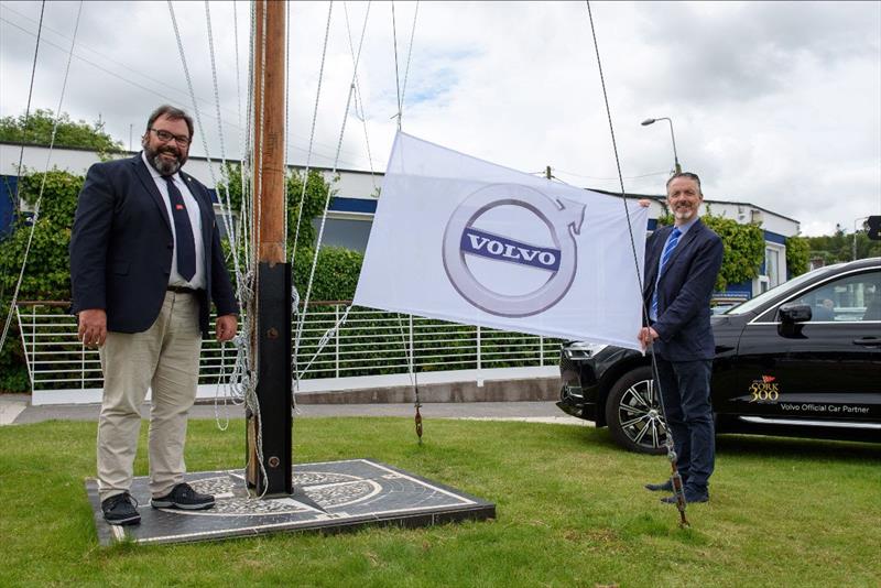 Admiral of the Royal Cork Yacht Club Colin Morehead with George Mills ...