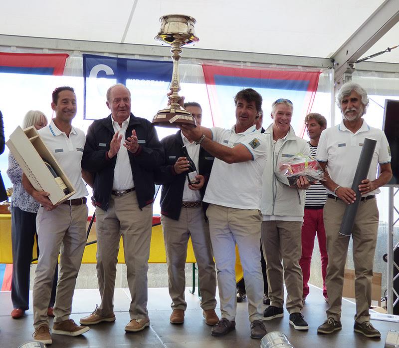 His Majesty the King Don Juan Carlos of Spain and the crew of Bribon ...