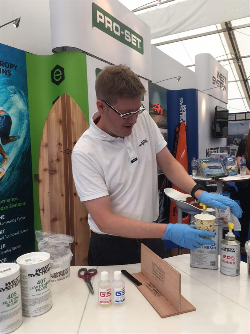 Hamish Cook from Wessex Resins and Adhesives demonstrating West System ...
