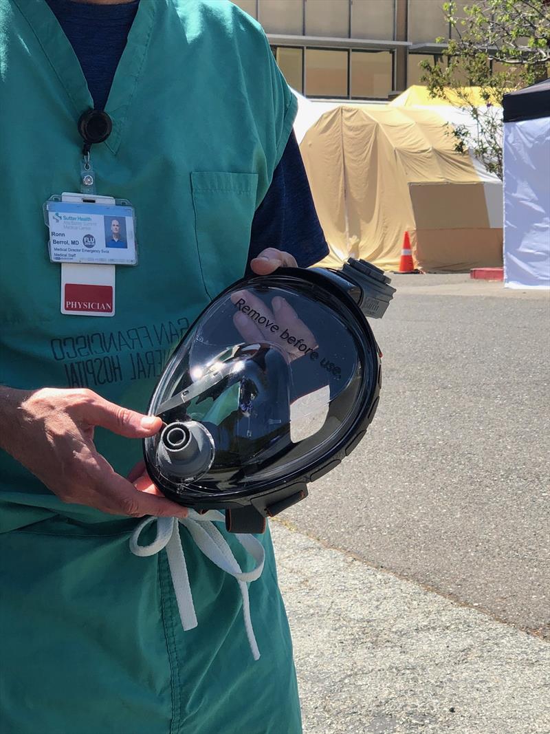 Scuba mask respirators