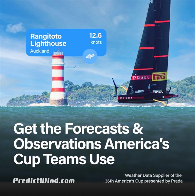 Americas Cup observations from PredictWind