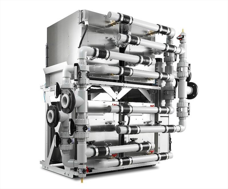 Chiller rack 2x2 piping side