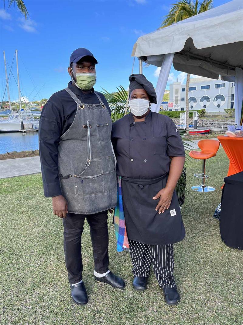 ARC January - Chefs' Demo ‘on the green' in Rodney Bay Marina