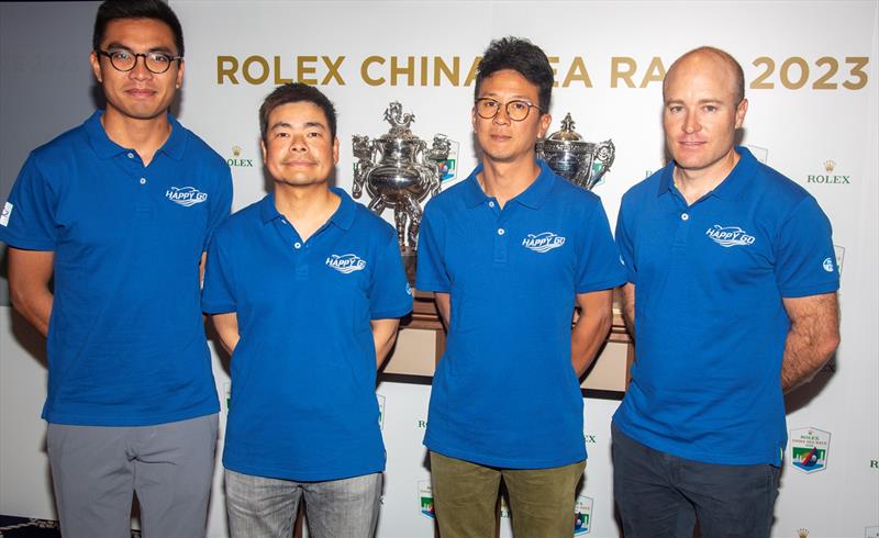 Former Hong Kong team sailors LAW Yat Fung Dominic (1st from left ...