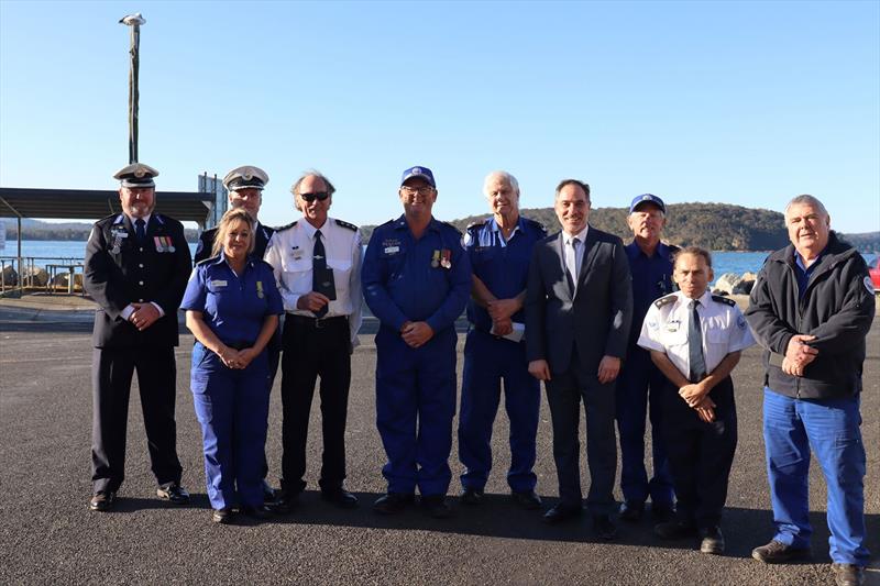 LtoR: MRNSW Monaro Zone Duty Operations Manager Glenn Sullivan, MRNSW ...