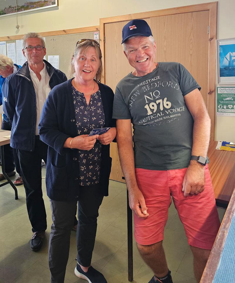 Kippford Week 2023 - Happy GP14 helm and crew in the RNLI Regatta race ...