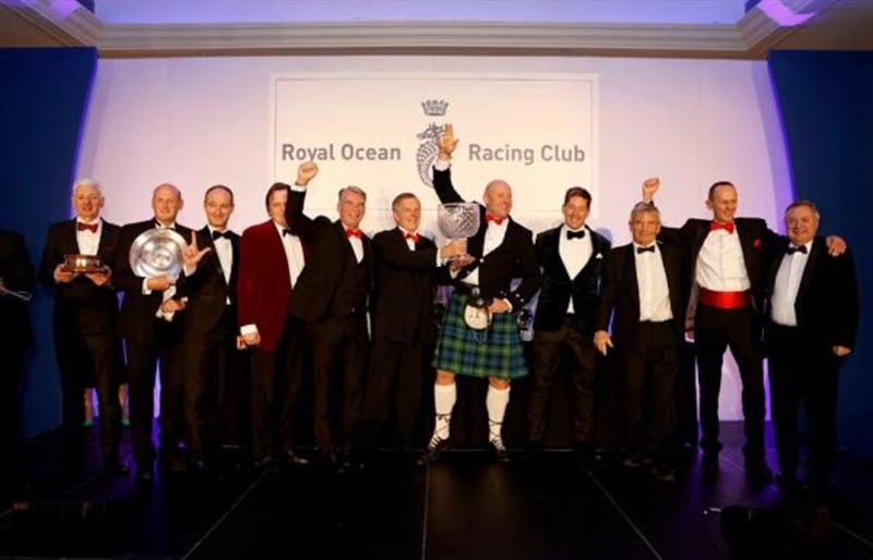 IRC Two winner Scarlet Oyster's crew collects the Emily Verger Plate ...