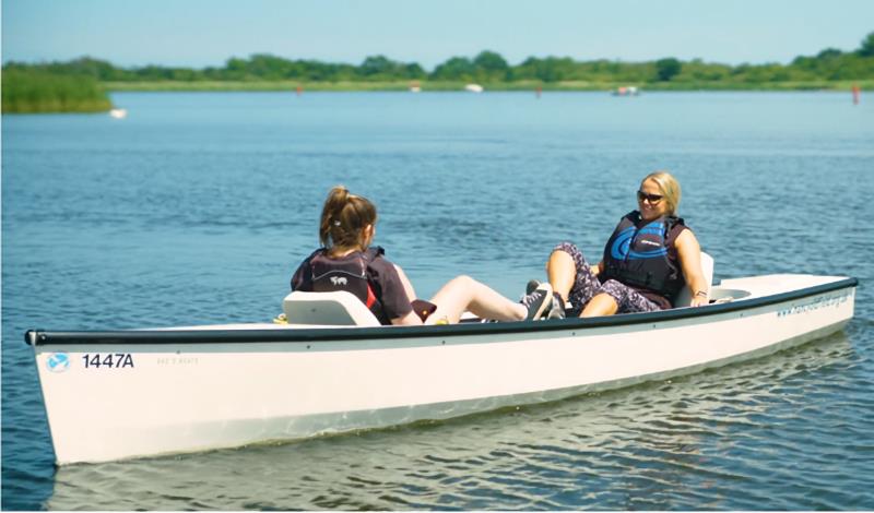 The seat orientation in this Pedal Launch means the crew can easily ...