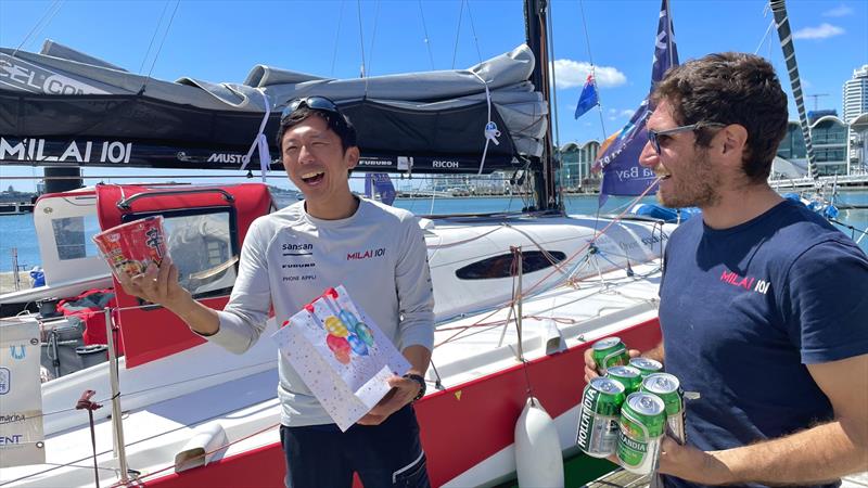 Masa Suzuki and Luca Rossetti - Milai - Open 40 - Globe 40 Leg 3 Finish ...