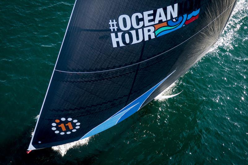 September 13, 2021. 11th Hour Racing Team's new racing sailboat, a ...