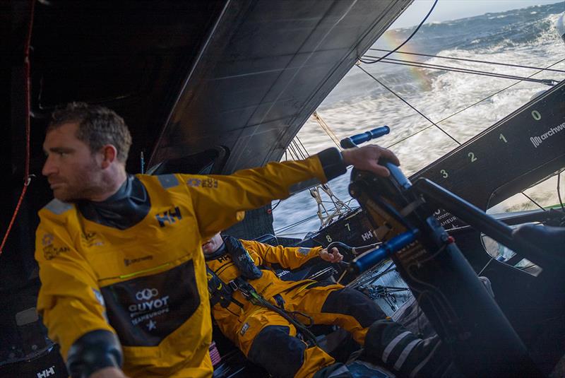 Eight hours the team sailed through winds between 40 and 50 knots- The ...