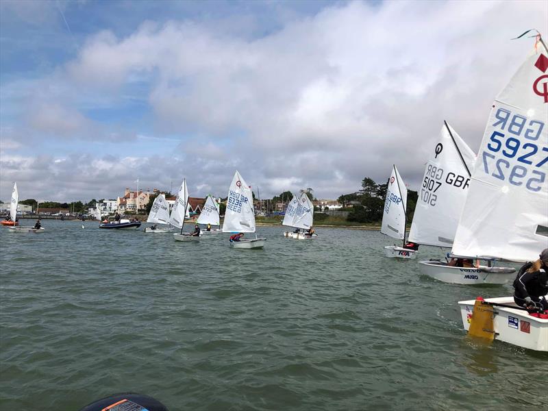 Coached Regatta fleet fun in Kipper Pond during the Optimist open ...