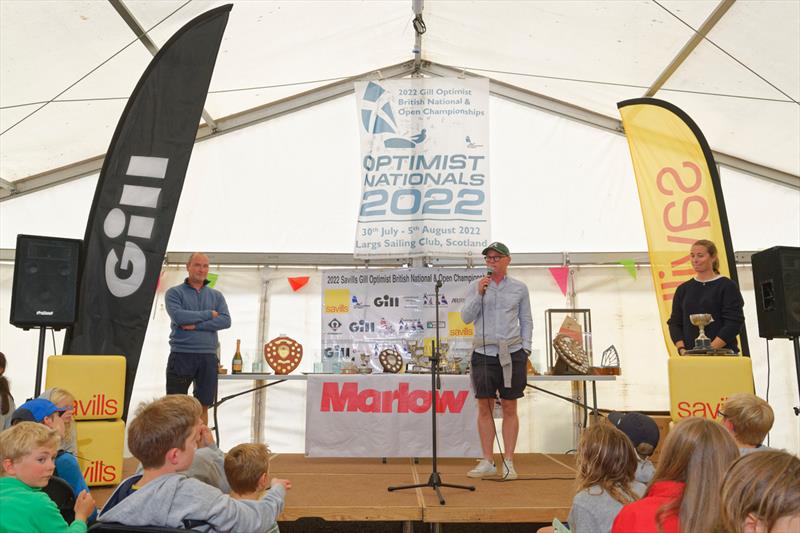Savills Sponsor Representative - IOCA UK Optimist Nationals at Largs ...