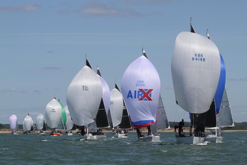 The spectacular sight of the Quarter Ton Cup fleet