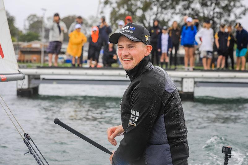 Kyle Langford during the Lake Macquarie SailGP Regional Trophy Tour