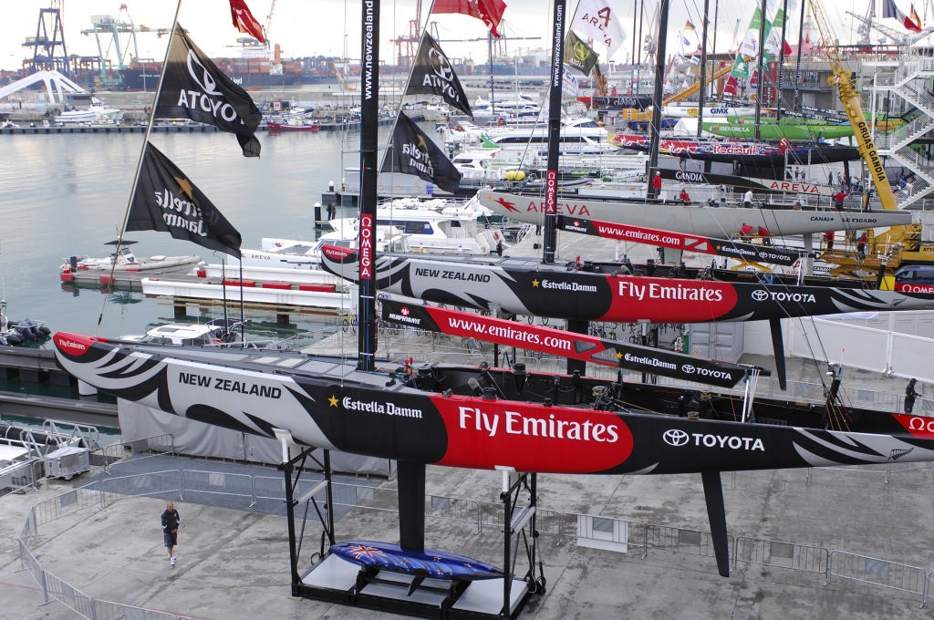 NZL-92 and NZL-84 at Emirates Team NZ Unveiling