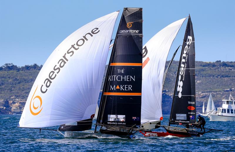 The Kitchen Maker and Smeg on the second spinnaker run during Race 2 of ...
