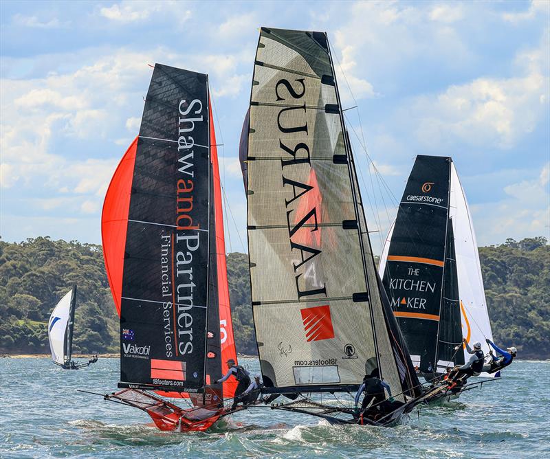 Looking for more wind to set the spinnakers for the first run in Race 1 ...