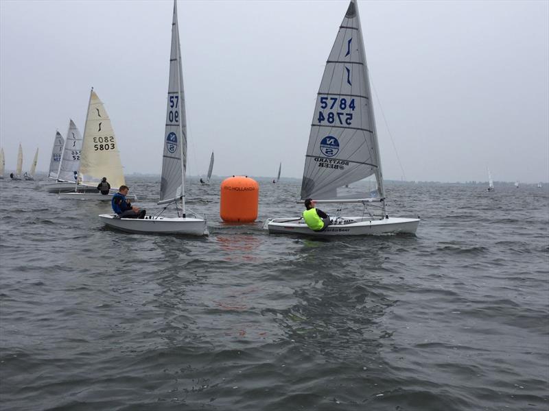 Lawrence Creaser leads Pete Mitchell during the Solo Spring Cup at ...