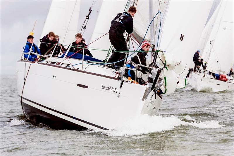 Edinburgh Pink during the BUCS / BUSA Yachting Championships 2018