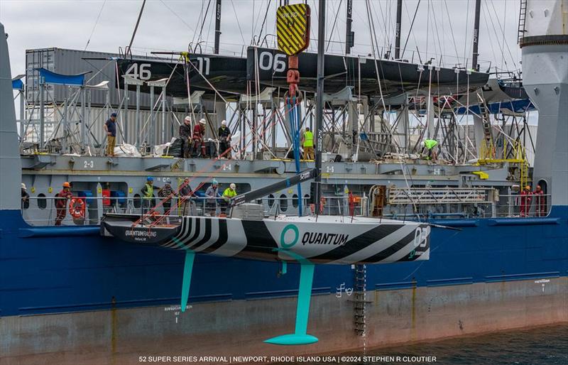 The TP52's arrive in Newport, RI