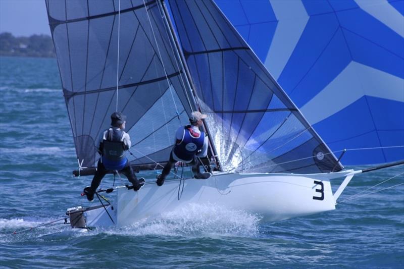 Chapman High Performance Sails gunning it - 2019 12ft Skiff Interdominion Championship, Day 4