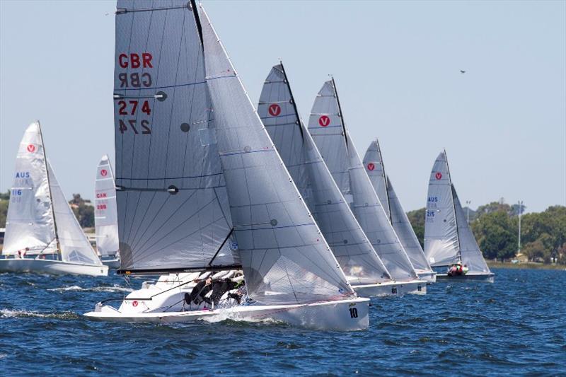Front row after the start – from left to right – Lawrence Crispin ...