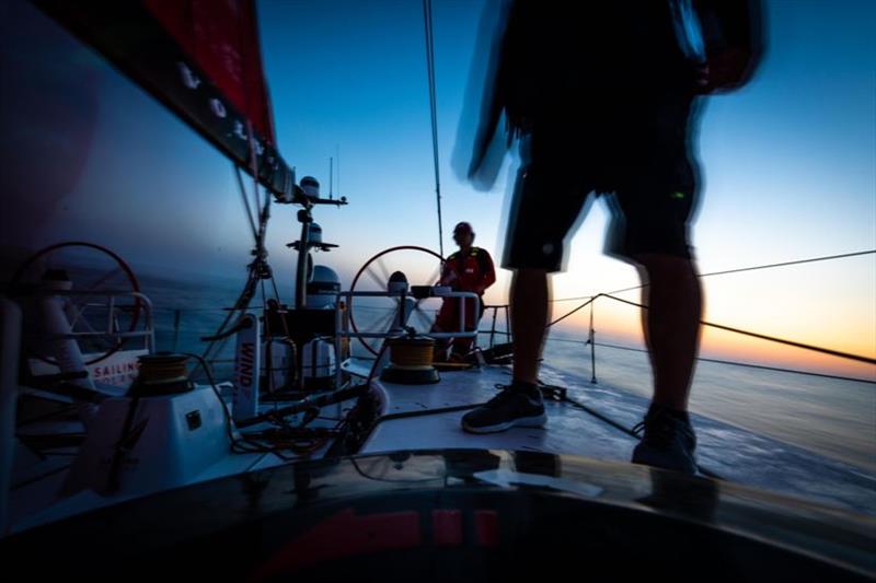 On board Sailing Poland - The Ocean Race Europe Leg 3 from Alicante ...