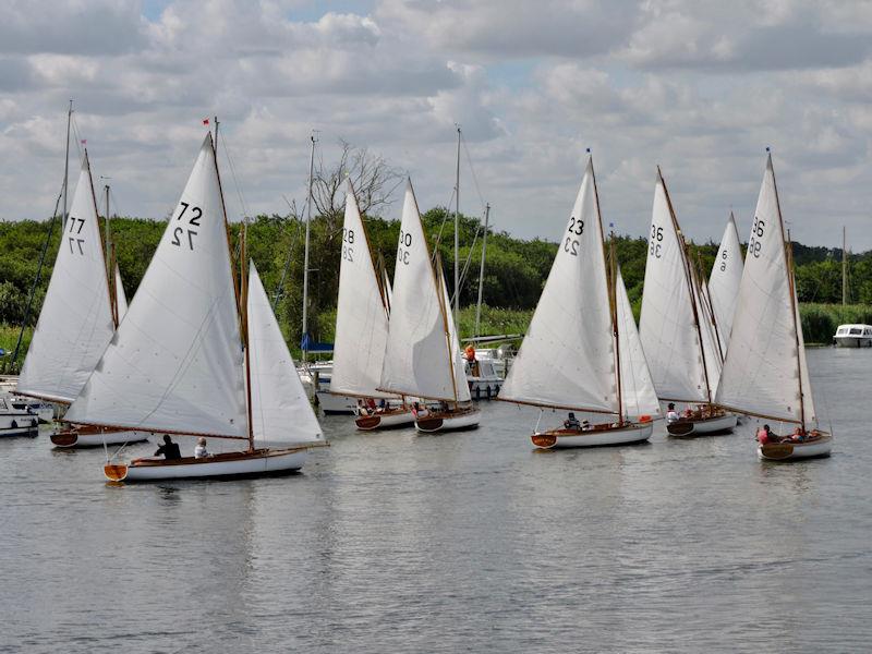 Thursday's Yare & Bure start during Horning Sailing Club Regatta Week 2022